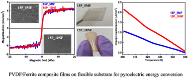 Studies on PVDF/ferrite composite films on flexible substrates for ...