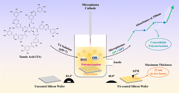 Microplasma-induced rapid polymerization of tannic acid for surface ...