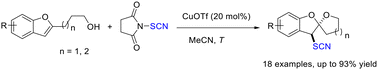 Copper(i)-catalyzed electrophilic thiocyanation/dearomatization ...