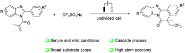 Metal-free electrochemistry promoted radical cascade cyclization to ...