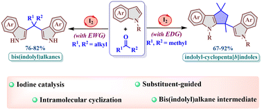 Molecular-iodine catalyzed selective construction of cyclopenta[b ...