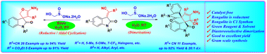 Base controlled rongalite-mediated reductive aldol/cyclization and ...