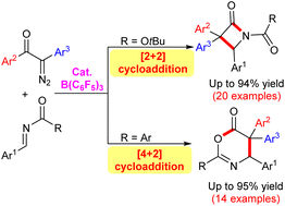 B(C6F5)3-catalyzed Wolff rearrangement/[2 + 2] and [4 + 2] cascade ...