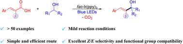 Synthesis of fluorinated allylic alcohols via photoinduced ...