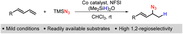 Cobalt-catalyzed regioselective hydroazidation of 1-aryl-1,3-dienes ...