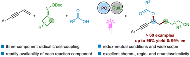 Photoinduced copper-catalyzed asymmetric radical three-component cross ...