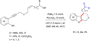 Palladium-catalyzed cascade cyclization/intramolecular redox-relay Heck ...