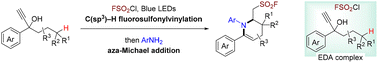 C(sp3)–H fluorosulfonylvinylation/aza-Michael addition approach to FSO2 ...