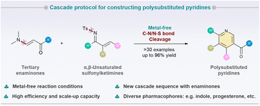 Metal-free assembly of diverse polysubstituted pyridines via an ...