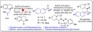 A photo-driven traceless group directed electron–donor–acceptor (EDA ...