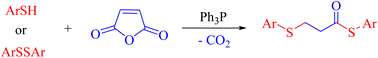 Ph3P-mediated decarboxylative ring-opening of maleic anhydride by ...