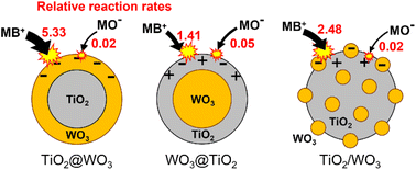 The mechanism of water pollutant photodegradation by mixed and core ...