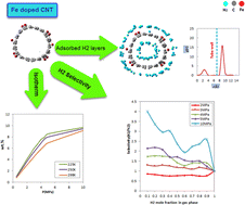 Hydrogen storage efficiency of Fe doped carbon nanotubes: molecular ...