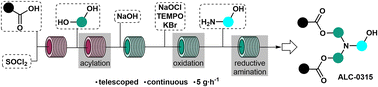 Continuous flow synthesis of the ionizable lipid ALC-0315 - Reaction ...