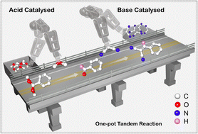 Organic porous heterogeneous composite with antagonistic catalytic ...