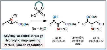 Parallel kinetic resolution of aziridines via chiral phosphoric acid ...