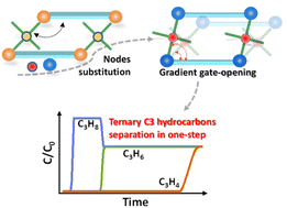 Fine-regulation of gradient gate-opening in nanoporous crystals for ...