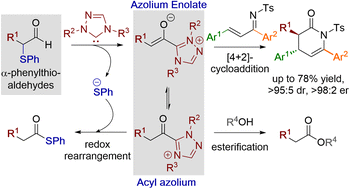 α-Phenylthioaldehydes for the effective generation of acyl azolium and ...