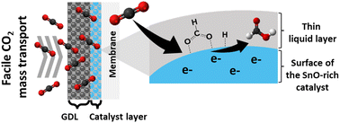 Tuning the oxidation state of SnOx and mass transport to enhance ...