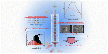 Temperature gradient reduction in a tubular direct ammonia solid oxide ...