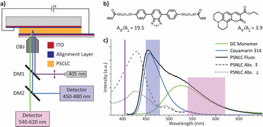 The association of structural chirality and liquid crystal anchoring in ...