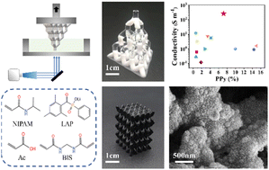 DLP 3D printing of electrically conductive hybrid hydrogels via ...