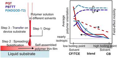 The role of solvents in the microstructure and charge transport of ...