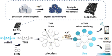Paper-based colorimetric sensor using a single-atom nanozyme for the ...