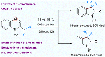 Electrochemical low valent cobalt-catalyzed addition of aryl and vinyl ...