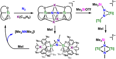 Hydrazido complexes prepared by methylation of an anionic end-on ...