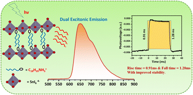 Red luminescent water stable lead-free 2D tin halide perovskite ...