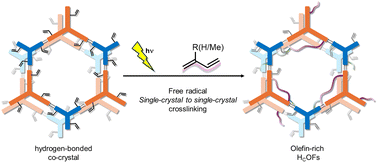 Porous organic crystals crosslinked by free-radical reactions ...