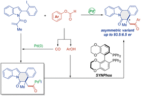 Pd-Catalyzed cascade Heck cyclization/carbonylation of indoles with ...
