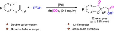 Pd-catalyzed CO-free double carbonylation for the synthesis of 1,4 ...