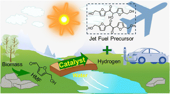 Photocatalytic production of a C12 liquid biofuel precursor and H2 by ...