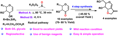 DMSO–K2S2O8 mediated iodine-free conversion of glycal C-3 ether to 3 ...