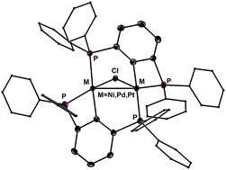 Cationic dinuclear complexes [M2(PCP)2μ-Cl][GaCl4] of the group 10 ...