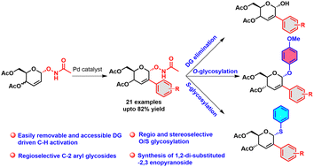 Anomeric oxyacetamide assisted site-selective C-2 arylation and its ...