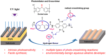 Intrinsically photosensitive polyimide photoresist and its double ...