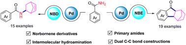 Palladium-catalyzed annulation and intermolecular hydroamination ...