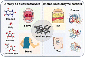 Functional design of metal aerogels for wearable electrochemical ...