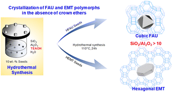 Seed-assisted crystallization of high-silica cubic and hexagonal ...