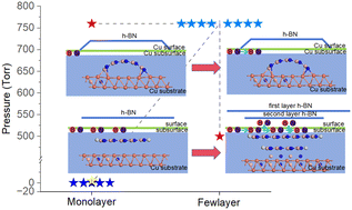 Study on the growth mechanism of monolayer and few-layer hexagonal ...