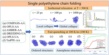 Molecular dynamics simulations of single polyethylene chain folding ...