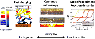 Interplay of intercalation dynamics and lithium plating in monolithic and architectured graphite ...