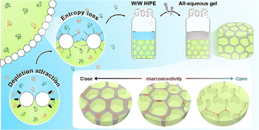 Processable and controllable all-aqueous gels based on high internal ...