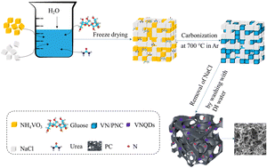 Ultrafine VN quantum nanodots anchored in three-dimensional porous N ...
