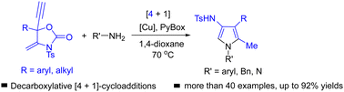 Copper-catalyzed decarboxylative ethynyl methylene cyclic carbamates ...