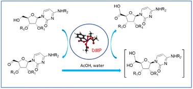 Dess–Martin periodinane-mediated oxidation of the primary alcohol of ...