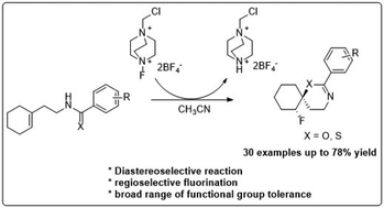 Synthesis of fluorinated spiro-1,3-oxazines and thiazines via ...